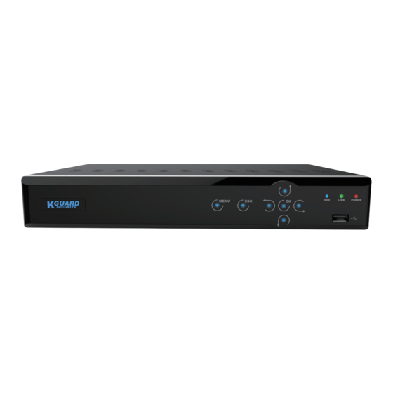 KGUARD SECURITY AURORA II SERIES DVR QUICK INSTALLATION MANUAL | ManualsLib