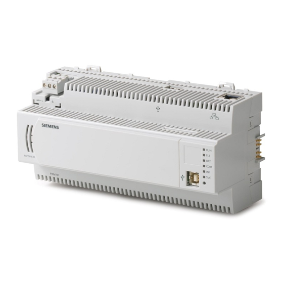 SIEMENS PXC00-PE96.A CONTROLLER INSTALLATION INSTRUCTIONS | ManualsLib