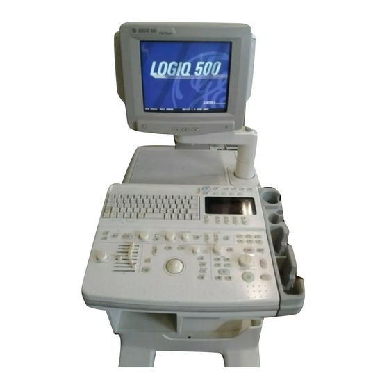 GE LOGIQ 500 ADVANCED REFERENCE MANUAL Pdf Download | ManualsLib