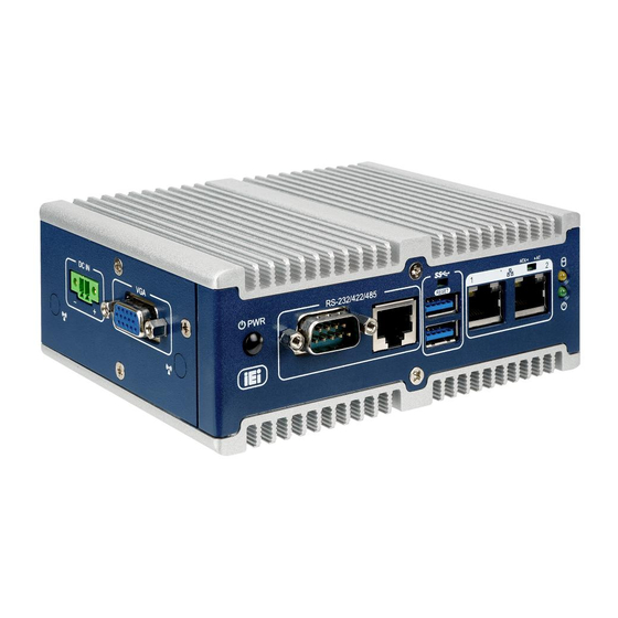 IEI TECHNOLOGY ITG-100-AL INDUSTRIAL PC USER MANUAL | ManualsLib