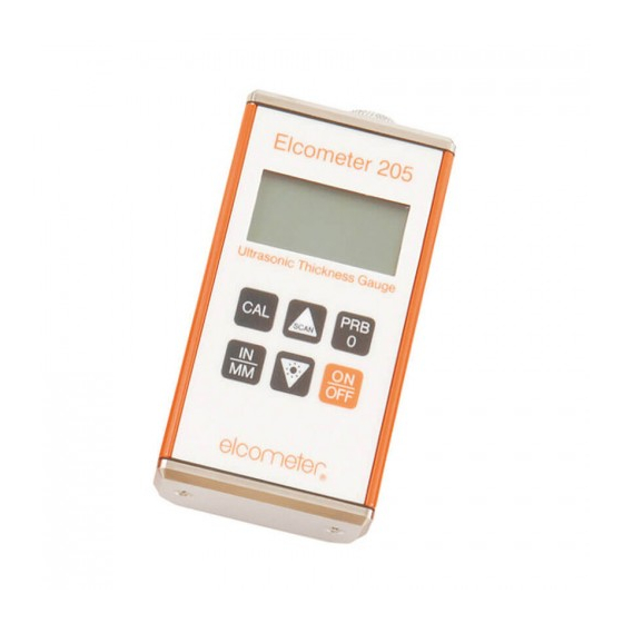 ELCOMETER 205 OPERATING INSTRUCTIONS MANUAL Pdf Download | ManualsLib