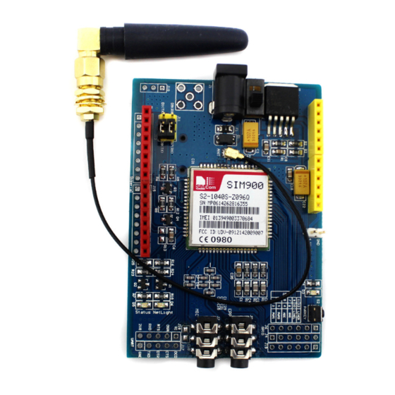 SIMCOM SIM900 REFERENCE DESIGN MANUAL Pdf Download | ManualsLib