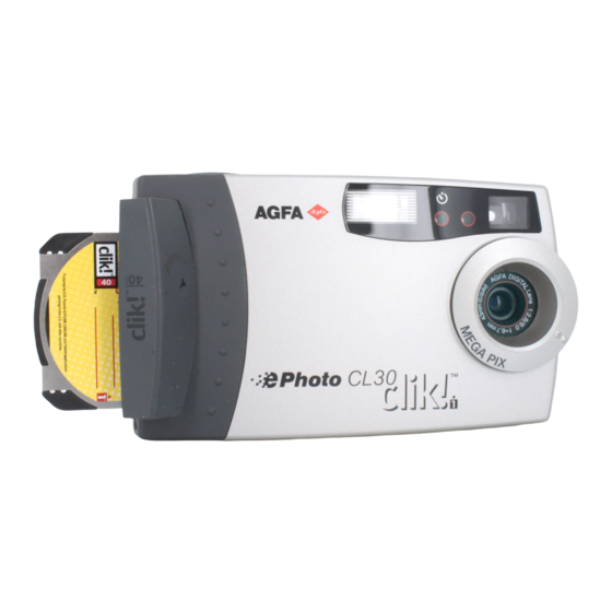 AGFA EPHOTO CL30 CLIK! DIGITAL CAMERA USER MANUAL | ManualsLib