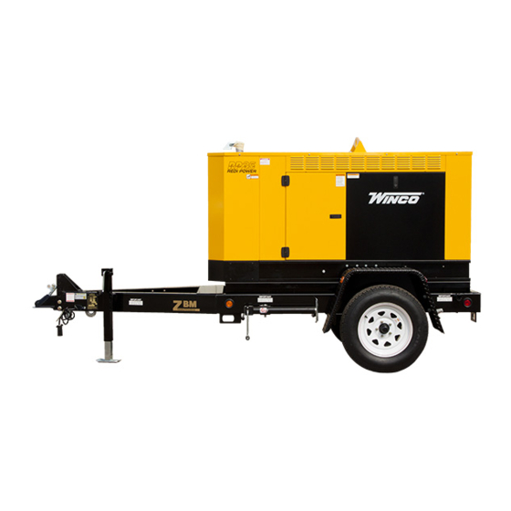 WINCO RP25/D PORTABLE GENERATOR INSTALLATION AND OPERATOR'S MANUAL ...