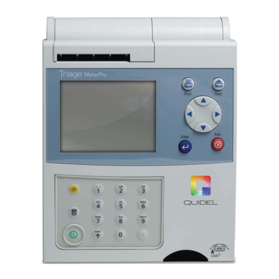 QUIDEL TRIAGE METERPRO PRINTER USER MANUAL | ManualsLib