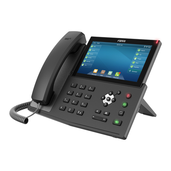 FANVIL X7 IP PHONE USER MANUAL | ManualsLib