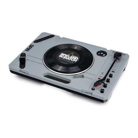 RELOOP SPIN TURNTABLE INSTRUCTION MANUAL | ManualsLib