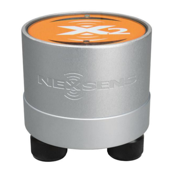 NEXSENS X2 DATA LOGGER MANUAL | ManualsLib