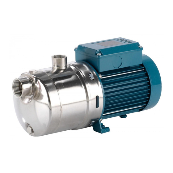 CALPEDA MXH SERIES WATER PUMP OPERATING INSTRUCTIONS MANUAL | ManualsLib