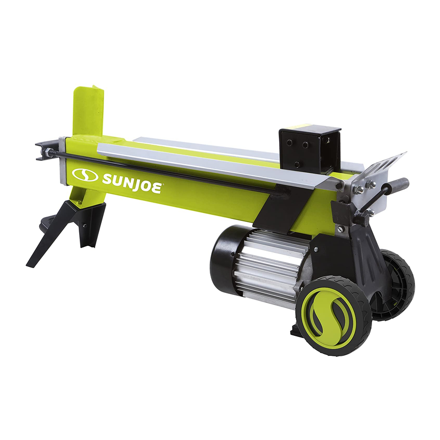 SUN JOE LJ602E LOG SPLITTER OPERATOR'S MANUAL | ManualsLib