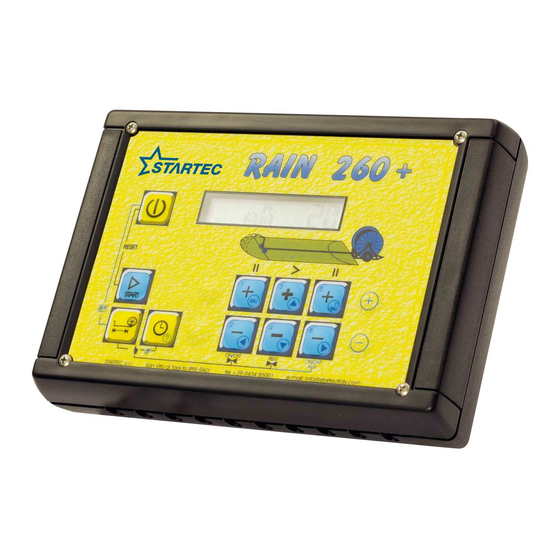 STARTEC S.R.L. RAIN STAR 260 CONTROLLER PROGRAMMING INSTRUCTIONS MANUAL ...