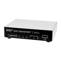 Digi TransPort WR21 Manuals | ManualsLib