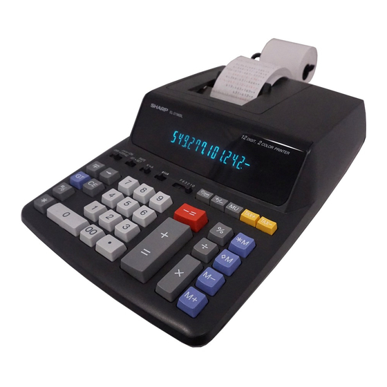 SHARP EL-2196BL OPERATION MANUAL Pdf Download | ManualsLib