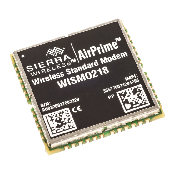 SIERRA WIRELESS AIRPRIME WISMO218 TECHNICAL SPECIFICATIONS Pdf Download ...