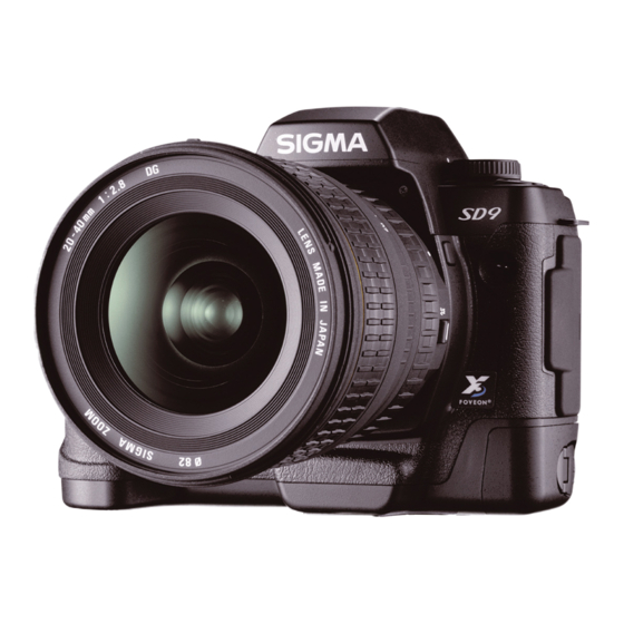SIGMA SD 9 BROCHURE & SPECS Pdf Download | ManualsLib