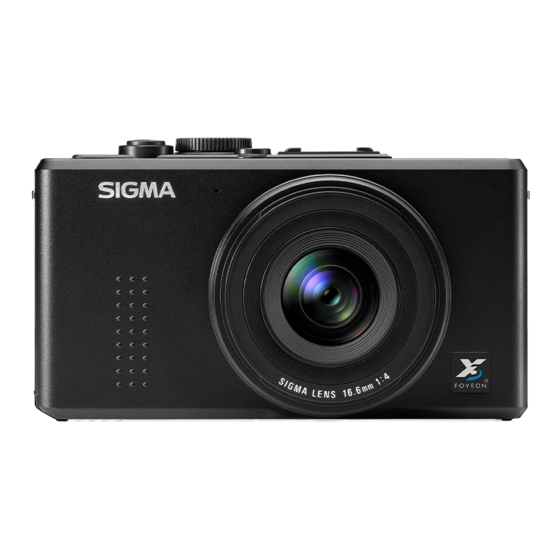 SIGMA DIGITAL COMPACT CAMERA DP1 USER MANUAL Pdf Download | ManualsLib