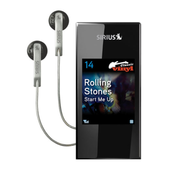 SIRIUS SATELLITE RADIO SIRIUS S50 S50 USER MANUAL Pdf Download | ManualsLib