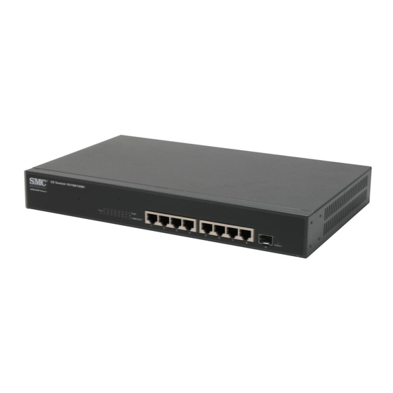 SMC NETWORKS SMC EZ SWITCH 10/100/1000 SMCGS8P-SMART MANAGEMENT MANUAL ...