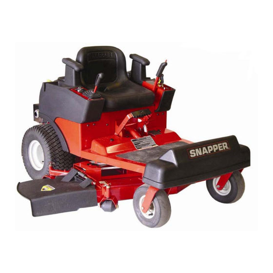 SNAPPER YZ18426BVE, YZ20486BVE SAFETY INSTRUCTIONS & OPERATOR'S MANUAL ...