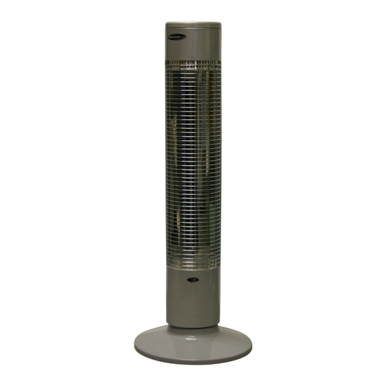 SOLEUS AIR REFLECTIVE TOWER HEATER MS-14R OPERATING INSTRUCTIONS MANUAL ...