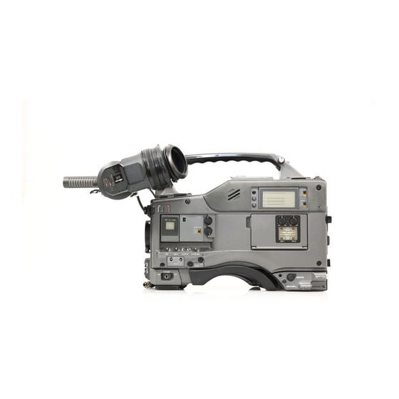 SONY DIGITAL BETACAM DVW-700 OPERATION MANUAL Pdf Download | ManualsLib
