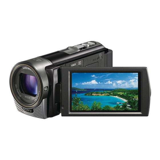 SONY HANDYCAM HDR-CX130 HANDBOOK Pdf Download | ManualsLib