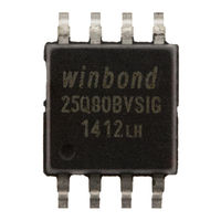 WINBOND SPIFLASH W25Q80BV MANUAL Pdf Download | ManualsLib