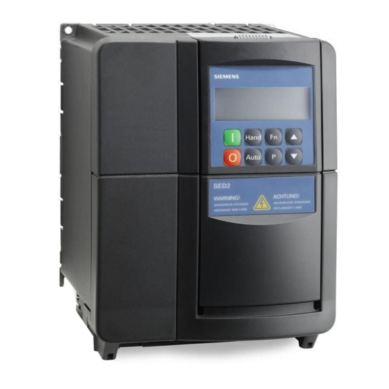 SIEMENS SED2 DC DRIVE APPLICATION MANUAL | ManualsLib