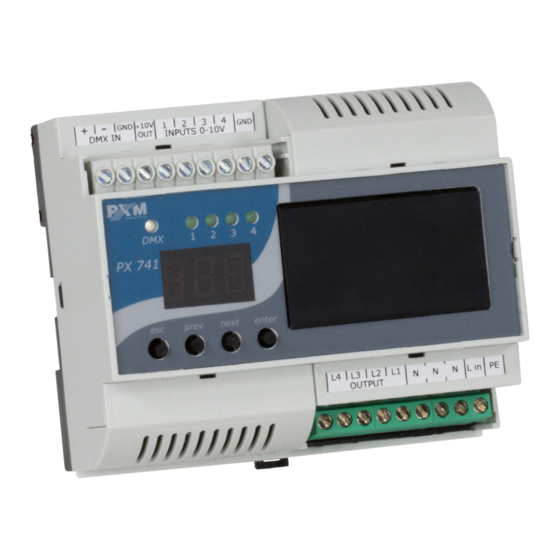 PXM PX741 CONTROLLER USER MANUAL | ManualsLib