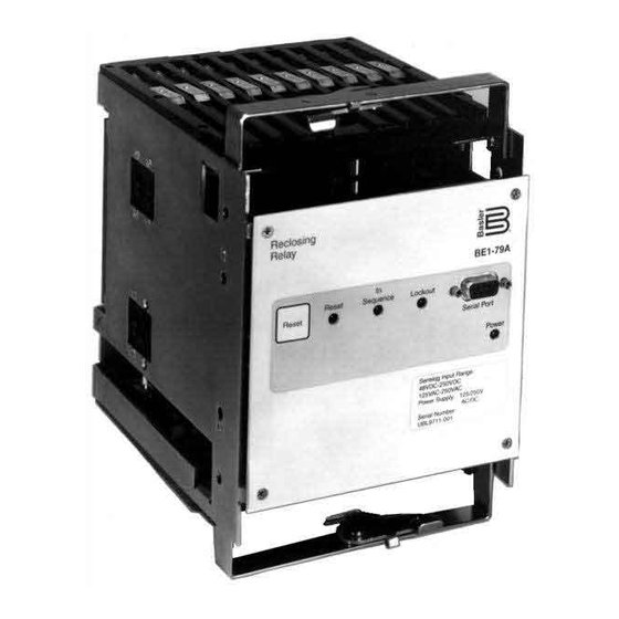 BASLER BE1-79A RELAY INSTRUCTION MANUAL | ManualsLib