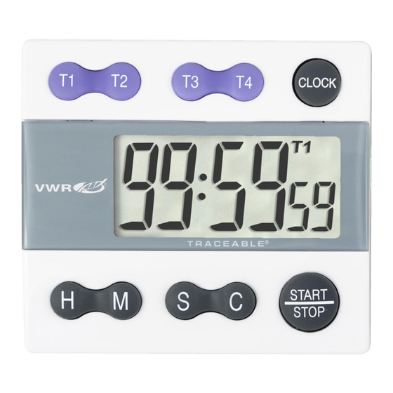 VWR 62344-641 TIMER INSTRUCTION MANUAL | ManualsLib