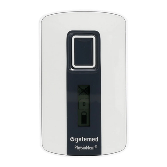 GETEMED PHYSIOMEM PM 100 2G OPERATING MANUAL Pdf Download | ManualsLib