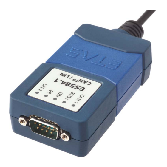 ETAS ES584.1 USER MANUAL Pdf Download | ManualsLib