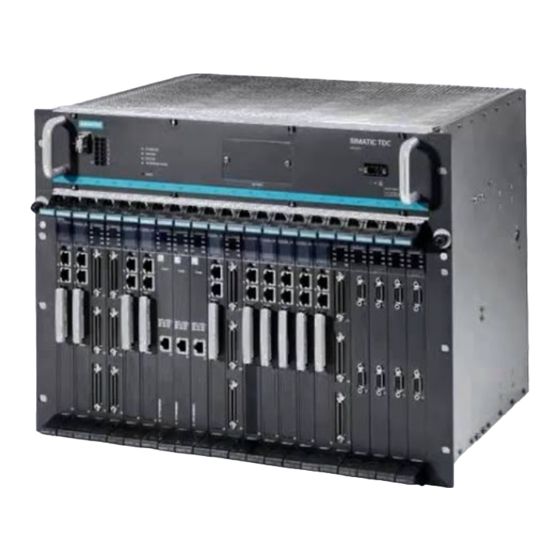 SIEMENS SIMATIC TDC CONTROL SYSTEM SYSTEM MANUAL | ManualsLib