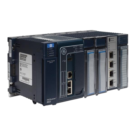 GE PACSYSTEMS RX3I CONTROLLER APPLICATION MANUAL | ManualsLib