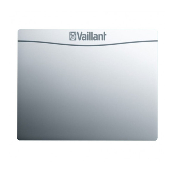 VAILLANT AMBISENSE OPERATING INSTRUCTIONS MANUAL Pdf Download | ManualsLib