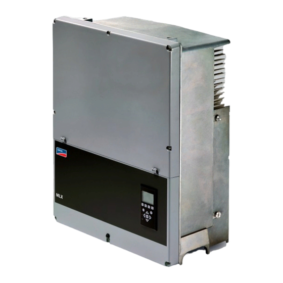 SMA MLX 60 INVERTER DESIGN MANUAL | ManualsLib