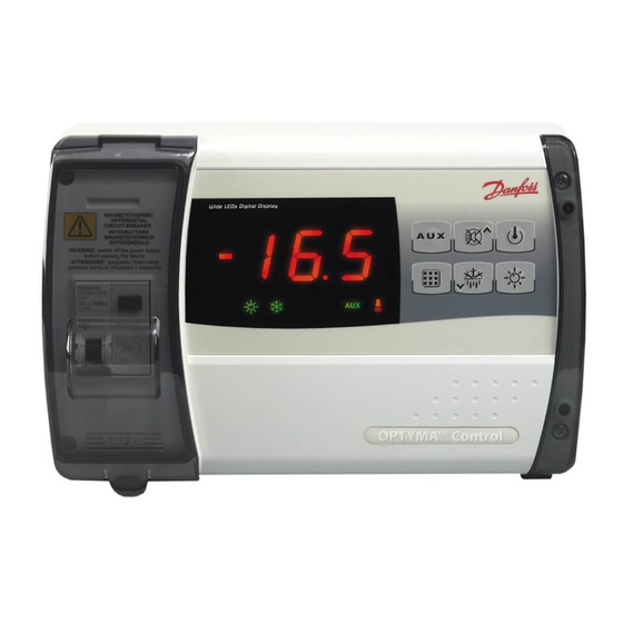 DANFOSS OPTYMA CONTROL AK-RC 101 CONTROL PANEL OPERATION AND ...