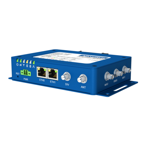 ADVANTECH ICR-3231 NETWORK ROUTER USER MANUAL | ManualsLib