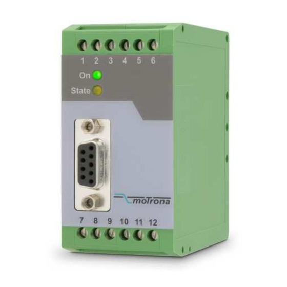 MOTRONA ZU 252 OPERATING INSTRUCTIONS MANUAL Pdf Download | ManualsLib