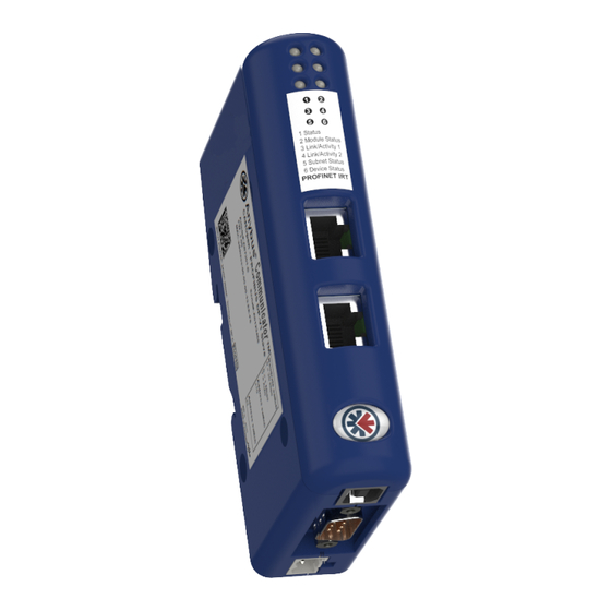 HMS ANYBUS COMMUNICATOR CAN PROFINET IRT 2.32 GATEWAY USER MANUAL ...