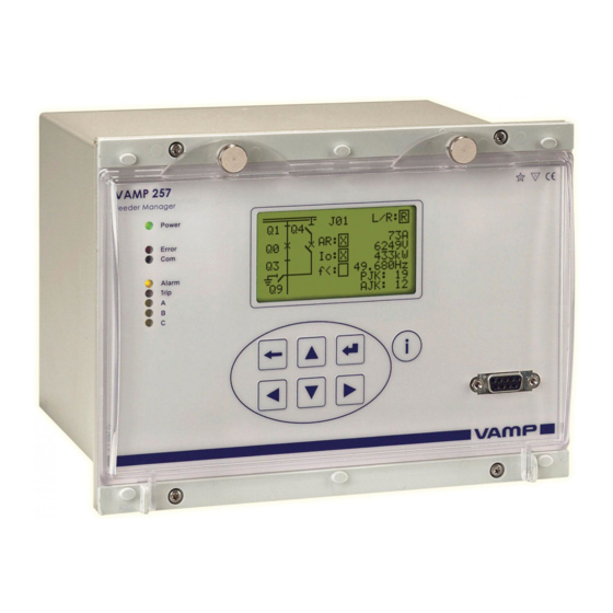 VAMP 257 OPERATION AND CONFIGURATION INSTRUCTIONS Pdf Download | ManualsLib