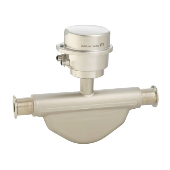 ENDRESS+HAUSER PROLINE PROMASS E 100 MANUAL Pdf Download | ManualsLib