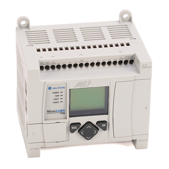 ROCKWELL AUTOMATION ALLEN-BRADLEY MICROLOGIX REFERENCE MANUAL Pdf ...