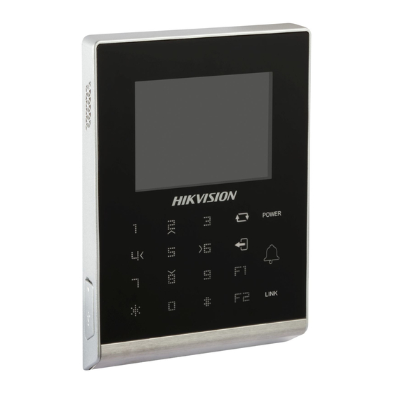 HIKVISION DS-K1T105 SERIES USER MANUAL Pdf Download | ManualsLib