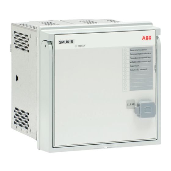 ABB RELION SMU615 TECHNICAL MANUAL Pdf Download | ManualsLib