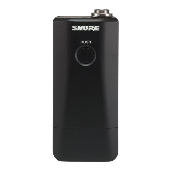 SHURE MICROFLEX MXV SERIES USER MANUAL Pdf Download | ManualsLib