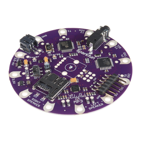 SPARKFUN ELECTRONICS LILYPAD MP3 GETTING STARTED Pdf Download | ManualsLib