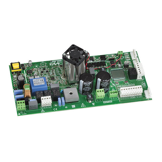 FAAC E850S INSTRUCTIONS MANUAL Pdf Download | ManualsLib