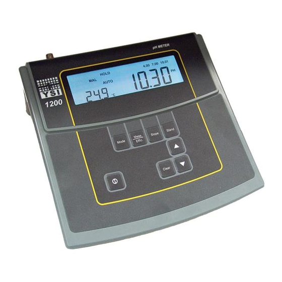 XYLEM YSI PH1200 OPERATION MANUAL Pdf Download | ManualsLib